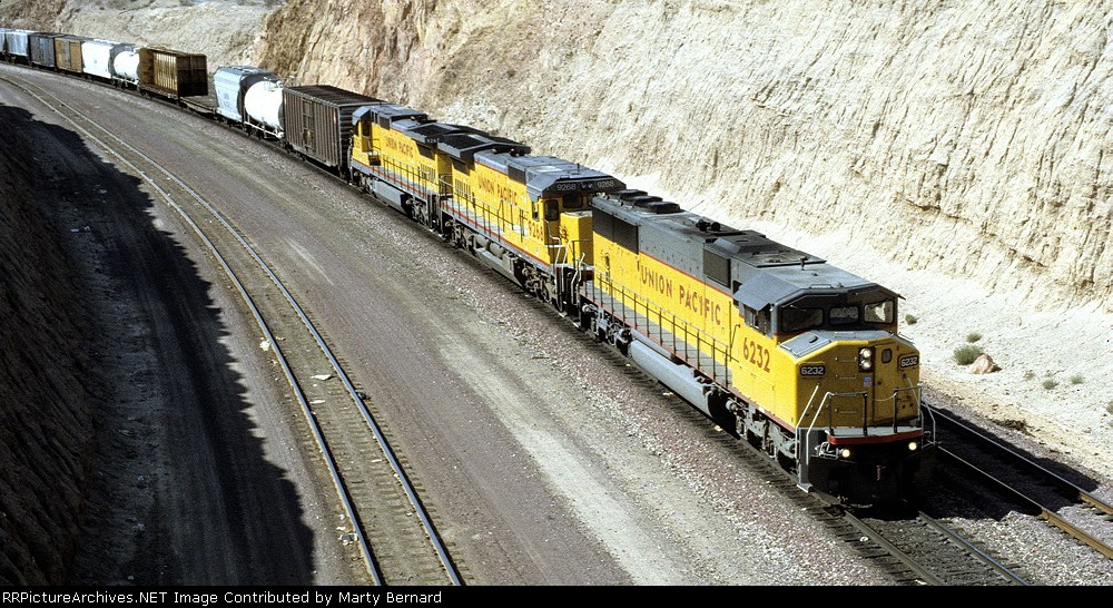 UP 6232, 9268, and 9267 Near the Now-renovated Station/Harvey House